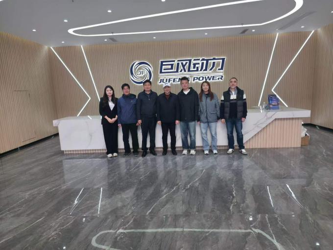 Korean Distributor Visits Jiangsu Jufeng Screw Air Compressor Factory ...