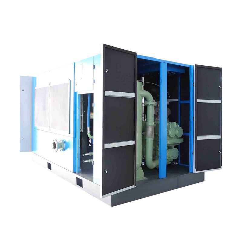 220kw Two Stage Screw Air Compressor 300hp Horizontal Permanent Magnet ...