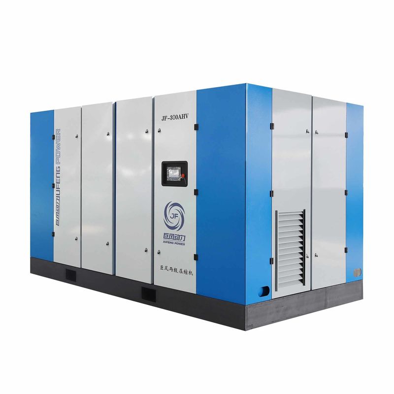 220kw Two Stage Screw Air Compressor 300hp Horizontal Permanent Magnet ...