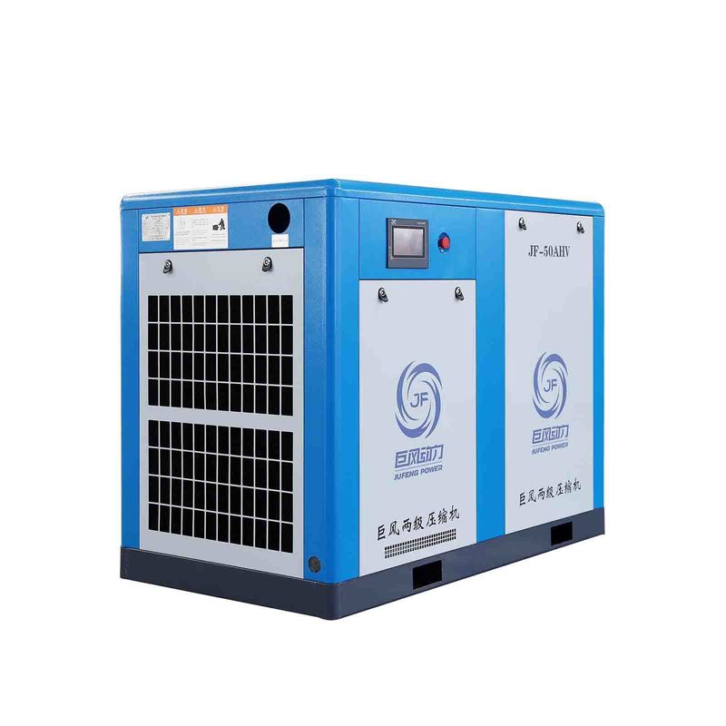 PLC Control Fixed Speed Two Stage Stationary Screw Air Compressor ...