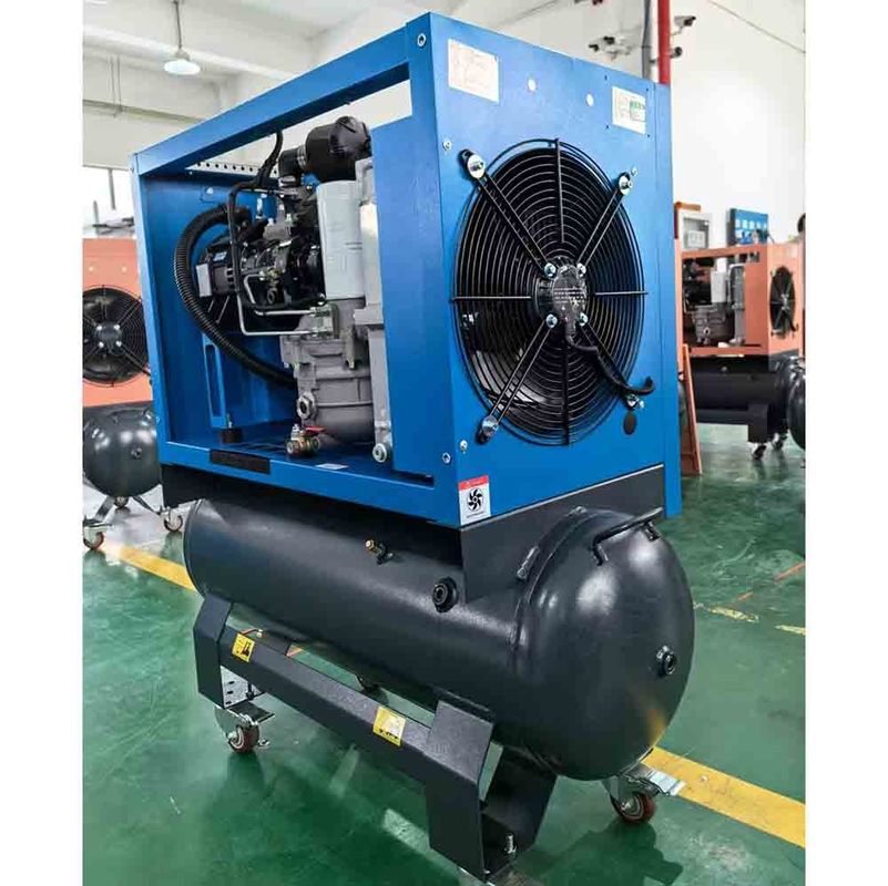 Jufeng Single-Phase 220V Permanent Magnet Variable Frequency Screw Air Compressor
