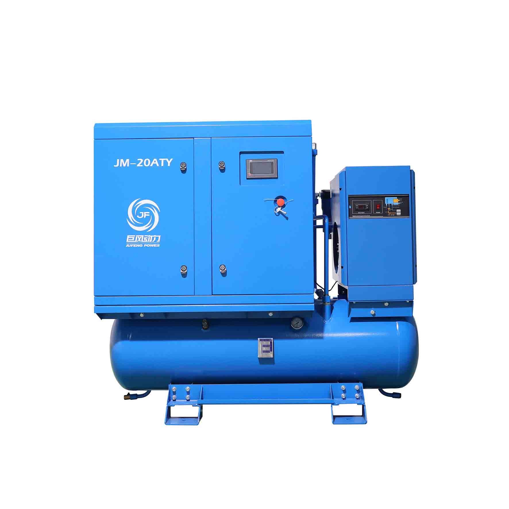 15kw 4 In 1 VSD Screw Air Compressor Frequency Conversion For Laser ...